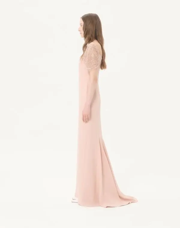 Valentino Garavani Embroidered Couture Cady Long Dress
