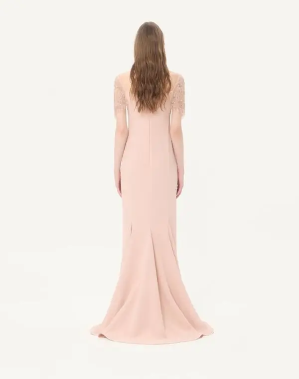 Valentino Garavani Embroidered Couture Cady Long Dress
