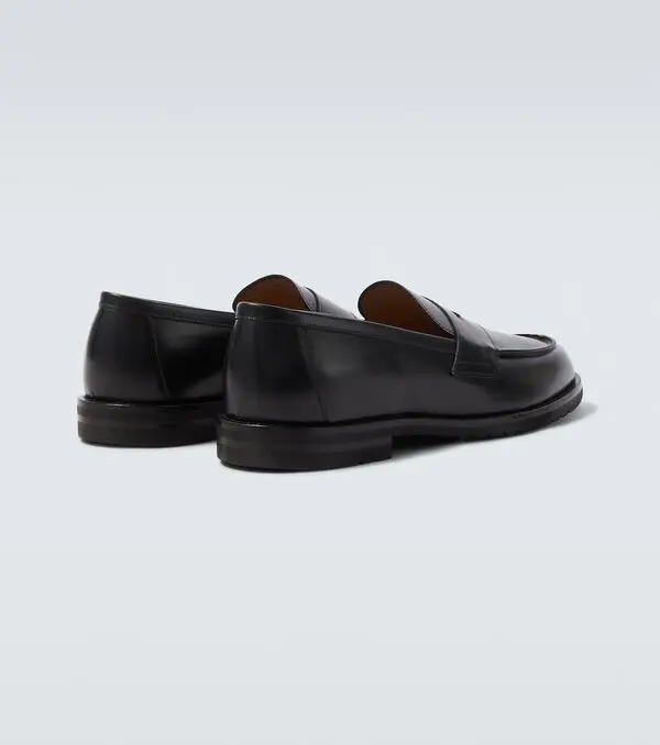 Thom Sweeney Leather Penny Loafers