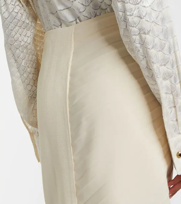 Roberto Cavalli Pleated Midi Skirt