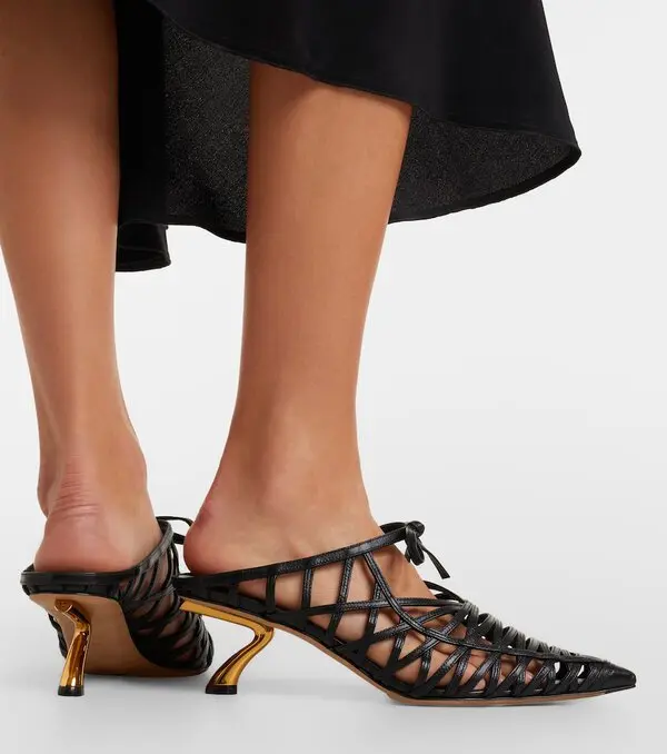 FERRAGAMO Cirry Leather Mules