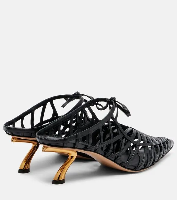 FERRAGAMO Cirry Leather Mules