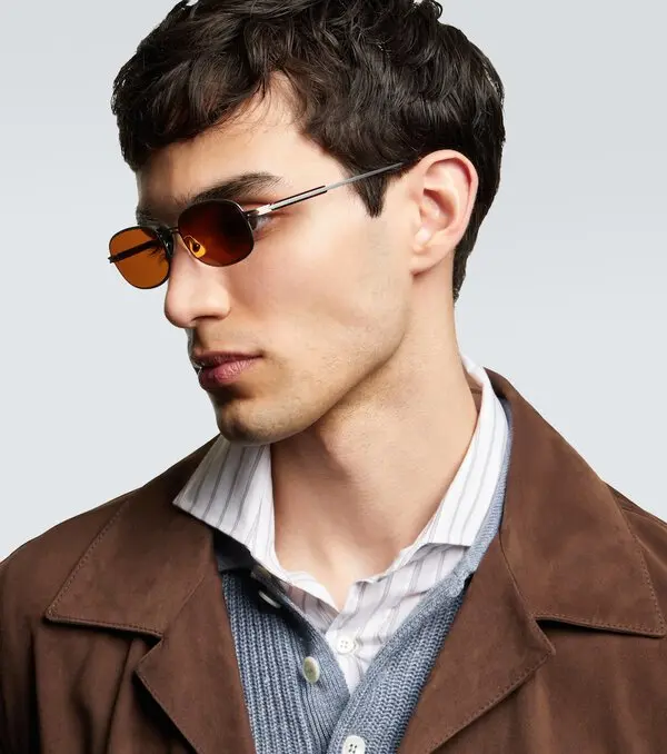 Brunello Cucinelli Oval Sunglasses