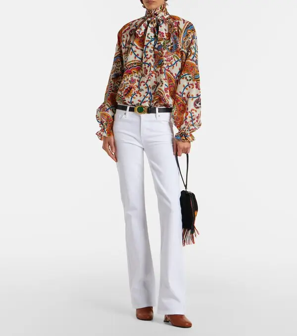 FRAME The Rodeo Bootcut Jeans - White