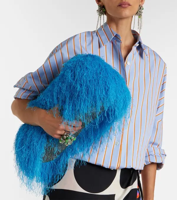 Dries Van Noten Leather-trimmed Crossbody Bag