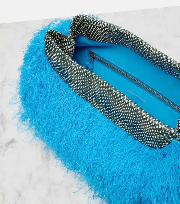 Dries Van Noten Leather-trimmed Crossbody Bag