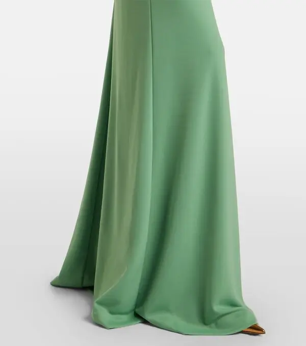Rebecca Vallance Isla Caped Ruched Gown
