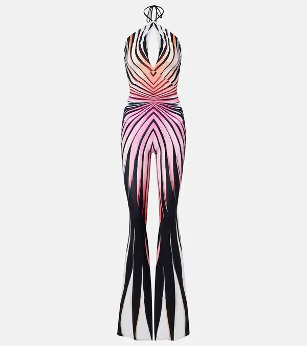 Roberto Cavalli Printed Halterneck Jumpsuit - Multicoloured