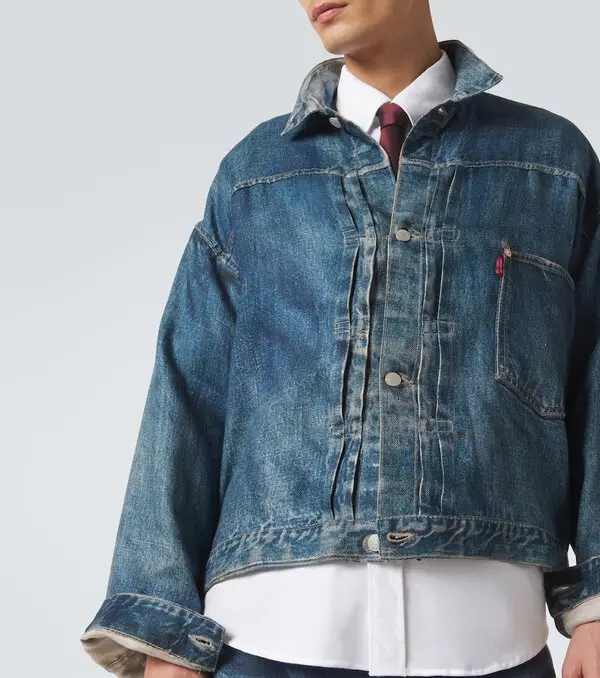 Junya Watanabe X Levi's® Trompe L'oeil Linen Jacket - Blue
