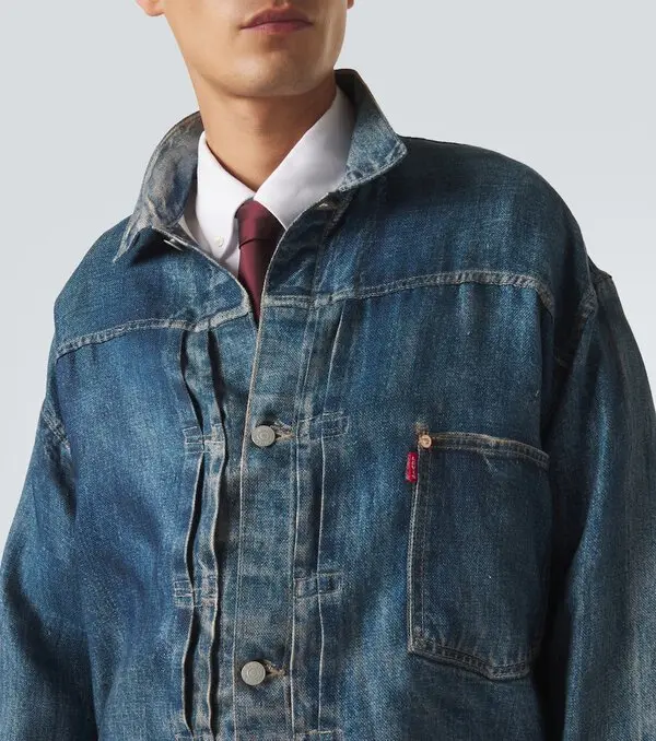 Junya Watanabe X Levi's® Trompe L'oeil Linen Jacket - Blue
