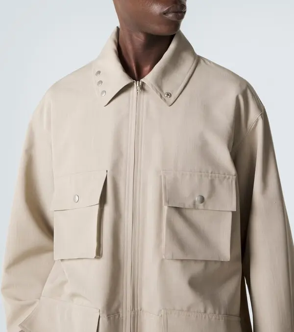 Auralee Wool Blouson Jacket - Beige
