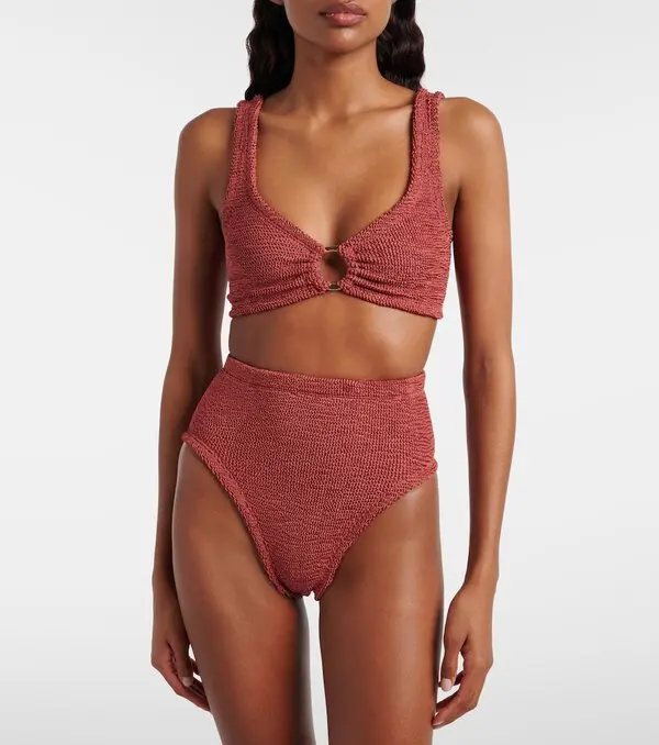Hunza G Nadine Metallic Bikini - Pink