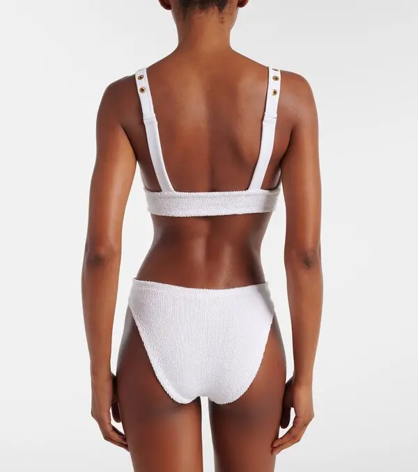 Hunza G Tessa Embellished Bikini - White