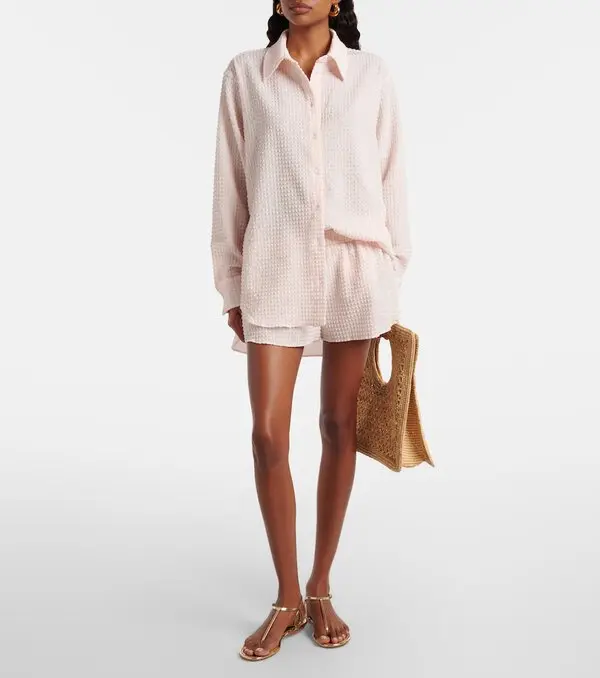 Hunza G Resort Seersucker Shorts - Pink
