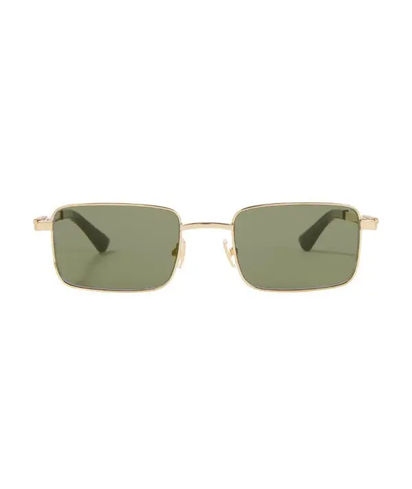 Bottega Veneta Classic Rectangular Sunglasses - Gold