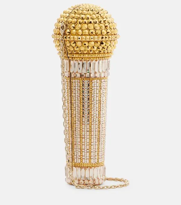 Judith Leiber Microphone Crystal Clutch