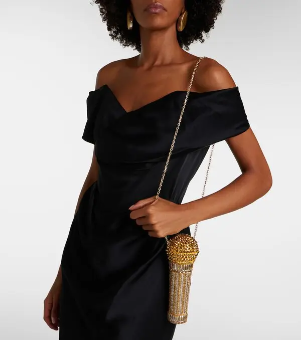 Judith Leiber Microphone Crystal Clutch