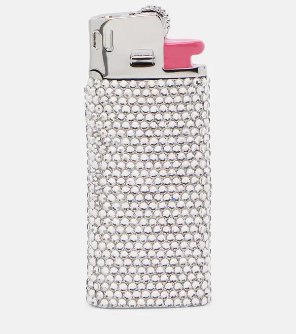 Judith Leiber Crystal Embellished Pillbox - Silver