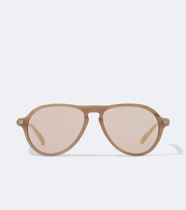 Brunello Cucinelli Aviator Sunglasses - Beige