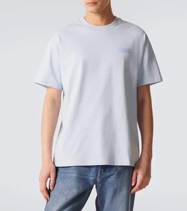 Givenchy Logo Cotton Jersey T-shirt - Blue