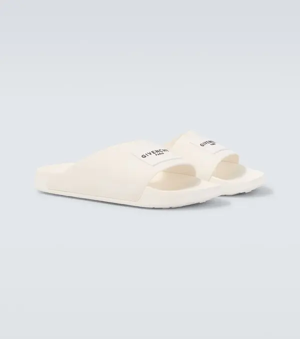 Givenchy Label Slides - White