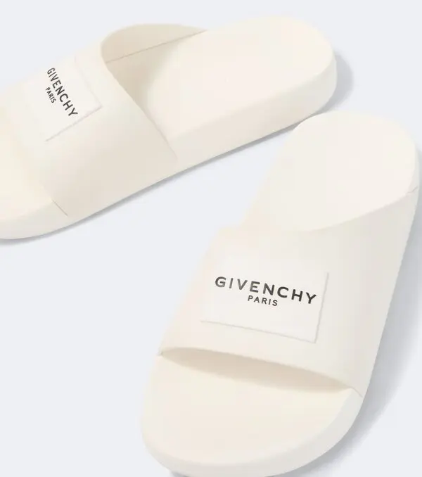 Givenchy Label Slides - White