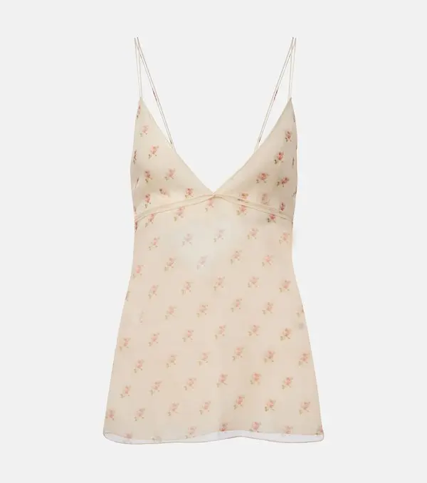 Khaite Timy Silk Camisole - Pink