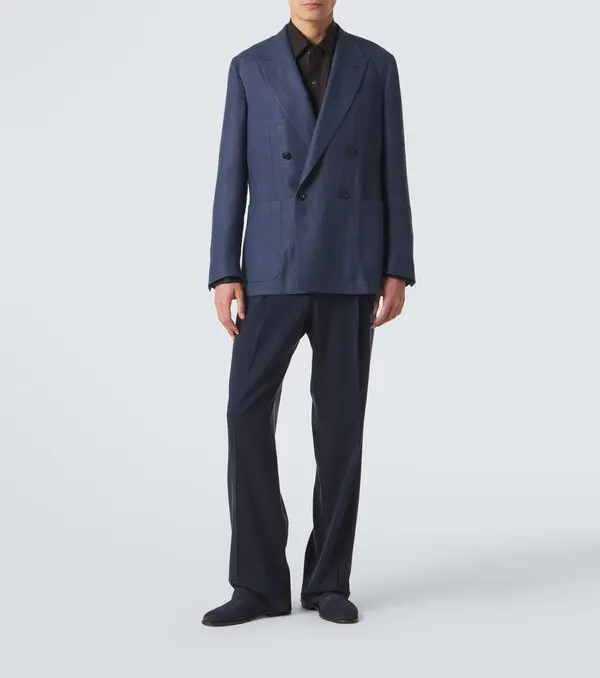 Zegna Linen, Wool And Silk Blazer