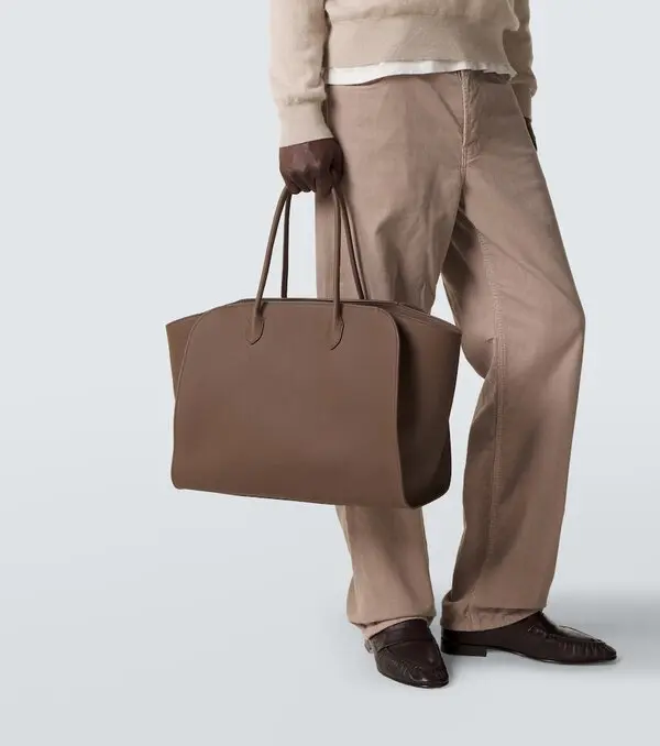 THE ROW Marlo Leather Tote Bag - Green