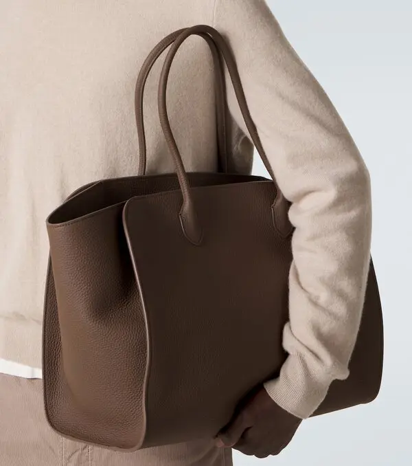 THE ROW Marlo Leather Tote Bag - Green