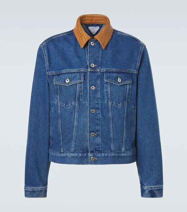 Bottega Veneta Intrecciato Denim Jacket
