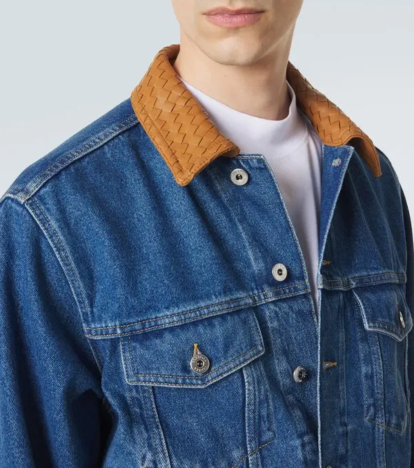 Bottega Veneta Intrecciato Denim Jacket