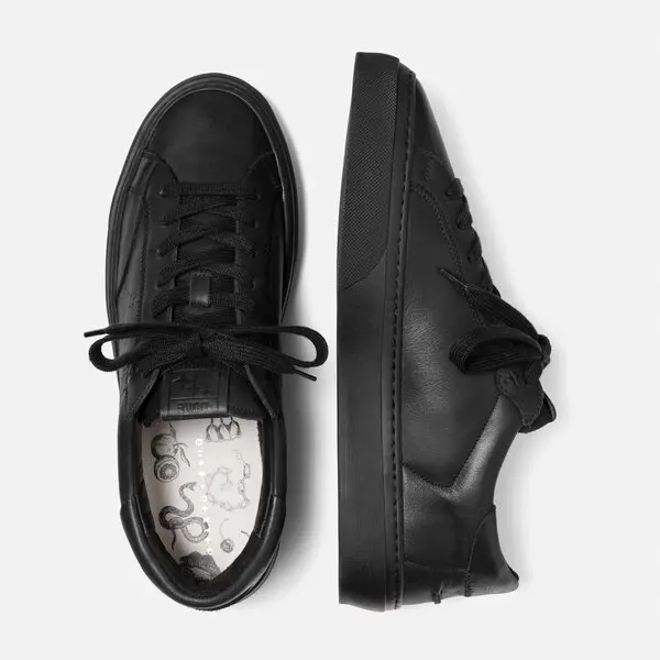 DUKE + DEXTER Plus Court Sneaker - Black