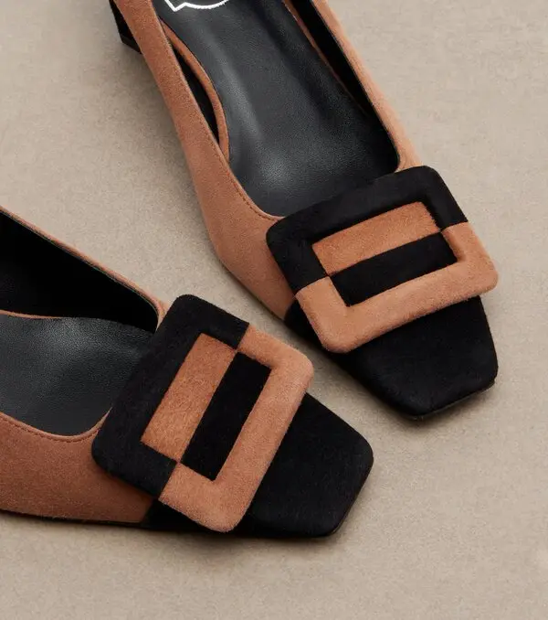 ROGER VIVIER Belle Vivier Suede Pumps