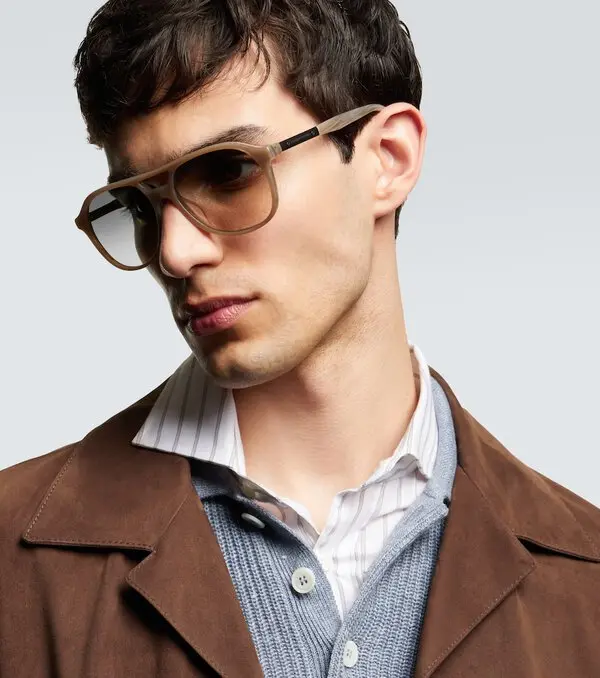 Brunello Cucinelli Aviator Sunglasses
