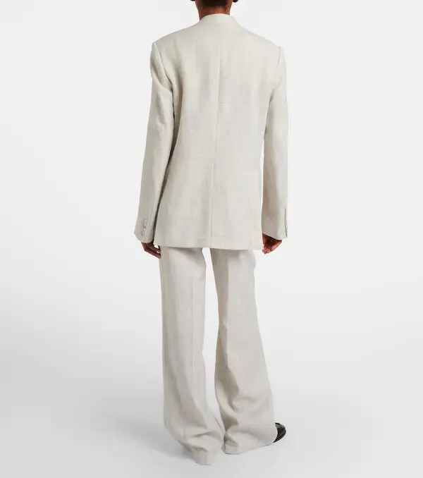 JOSEPH Arven Linen And Cotton Straight Pants