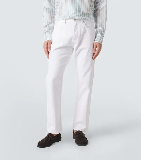 UMIT BENAN Kevin Straight Leg Jeans - White