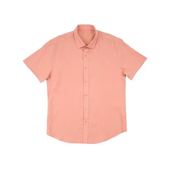 EIGHT X Essential Linen Button Short Sleeve Button Down Shirt