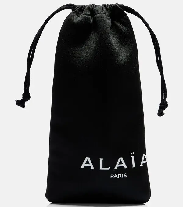 Alaïa Lettering Logo Oversized Sunglasses