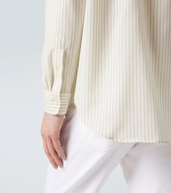 Auralee Striped Wool Shirt