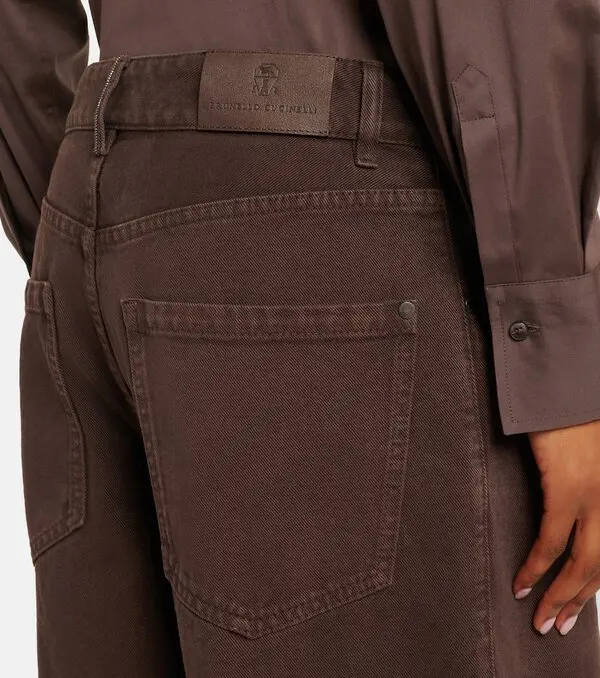 Brunello Cucinelli Monili Wide-leg Jeans