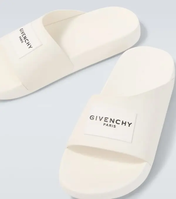 Givenchy Label Slides - White