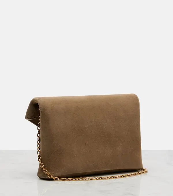 Saint Laurent Cassandre Small Suede Clutch