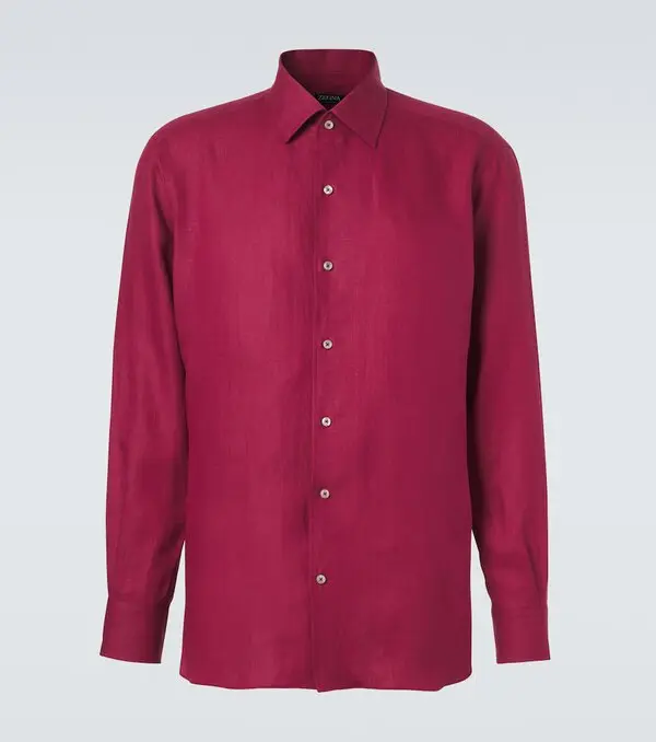 Zegna Linen Shirt - Red
