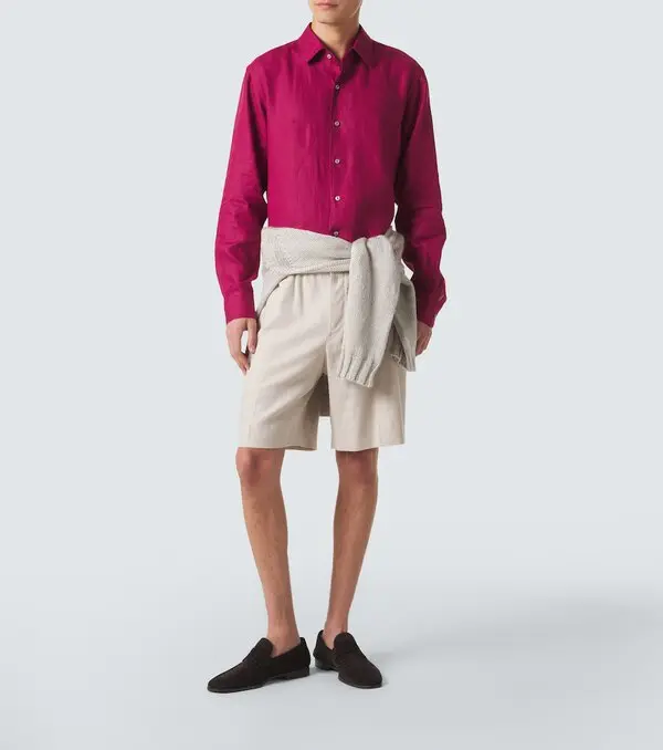 Zegna Linen Shirt - Red