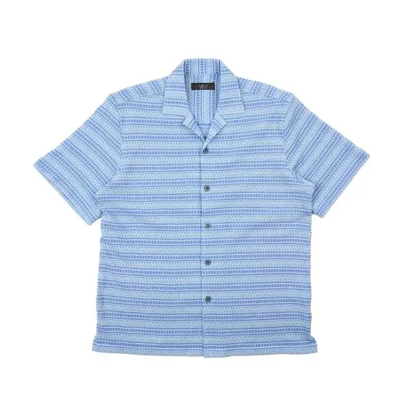 EIGHT X Short Sleeve Shirt And Shorts Matching Set - Blue