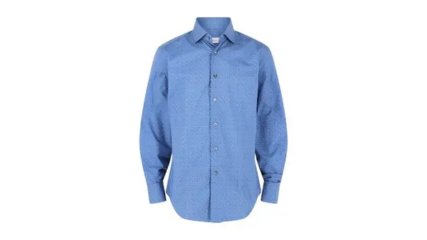 Brioni Microcheck Buttonup Shirt - Navy Blue