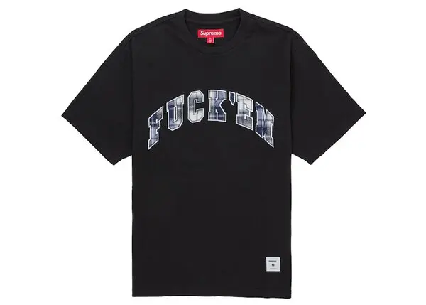 Supreme Fuck Em Plaid Short Sleeve Top - Black
