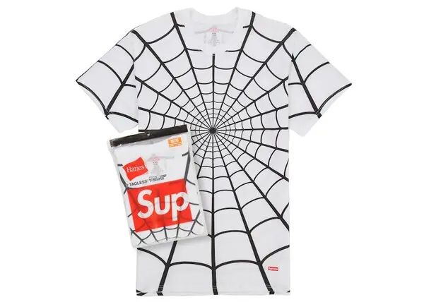 Supreme Hanes Spiderman Tagless Tee Shirts - White