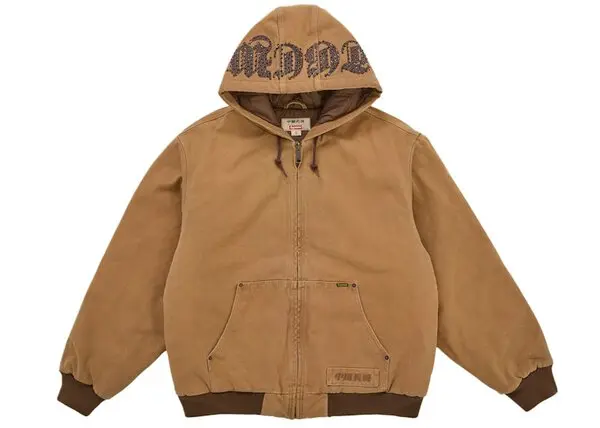 Supreme The Great China Wall Hooded Work Jacket - Brown